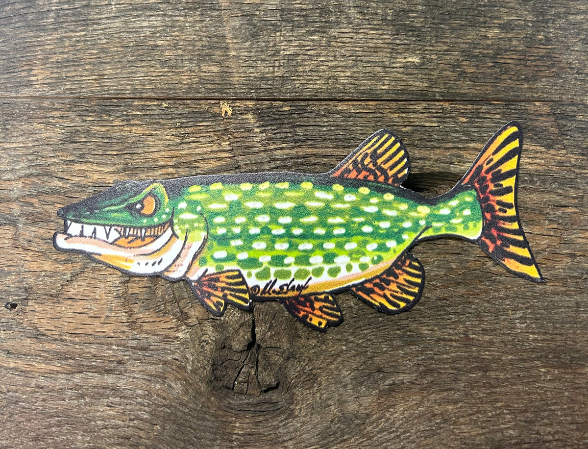 "Ike" the Pike Decal – Fishing Complete Inc